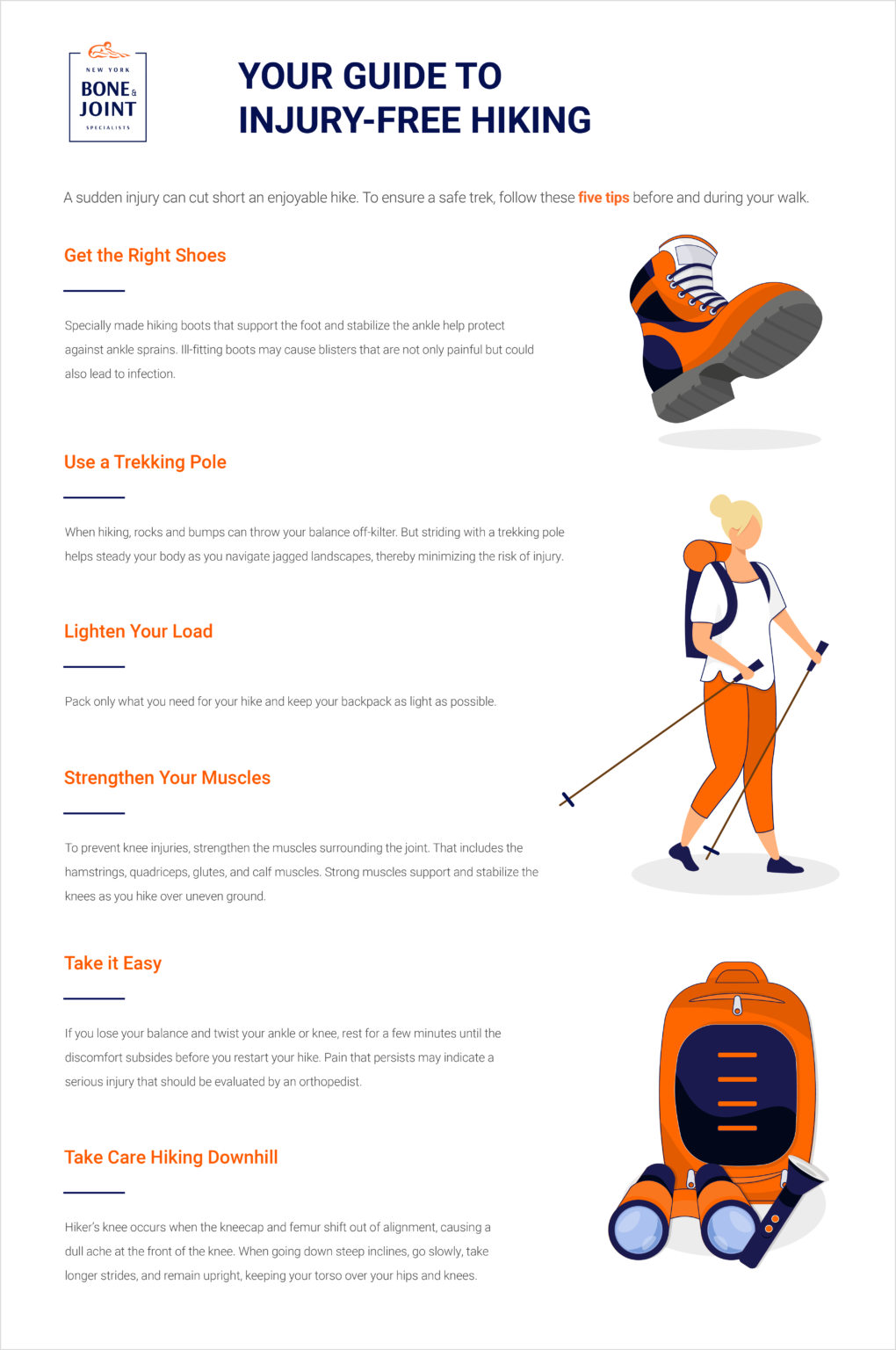 Your Guide to Injury-Free Hiking - New York Bone & Joint Specialists