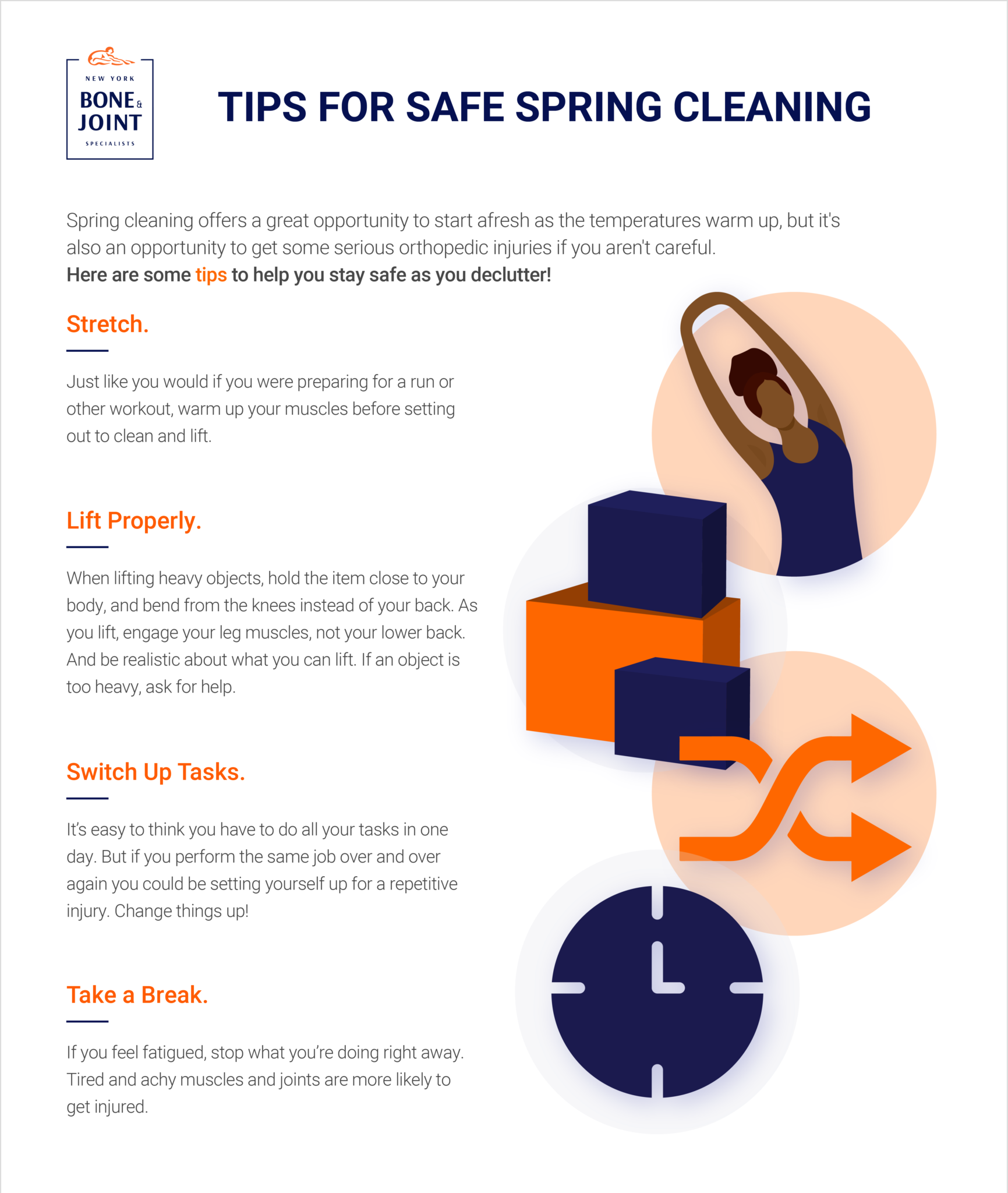 Spring Cleaning and Orthopedic Injuries - New York Bone & Joint Specialists