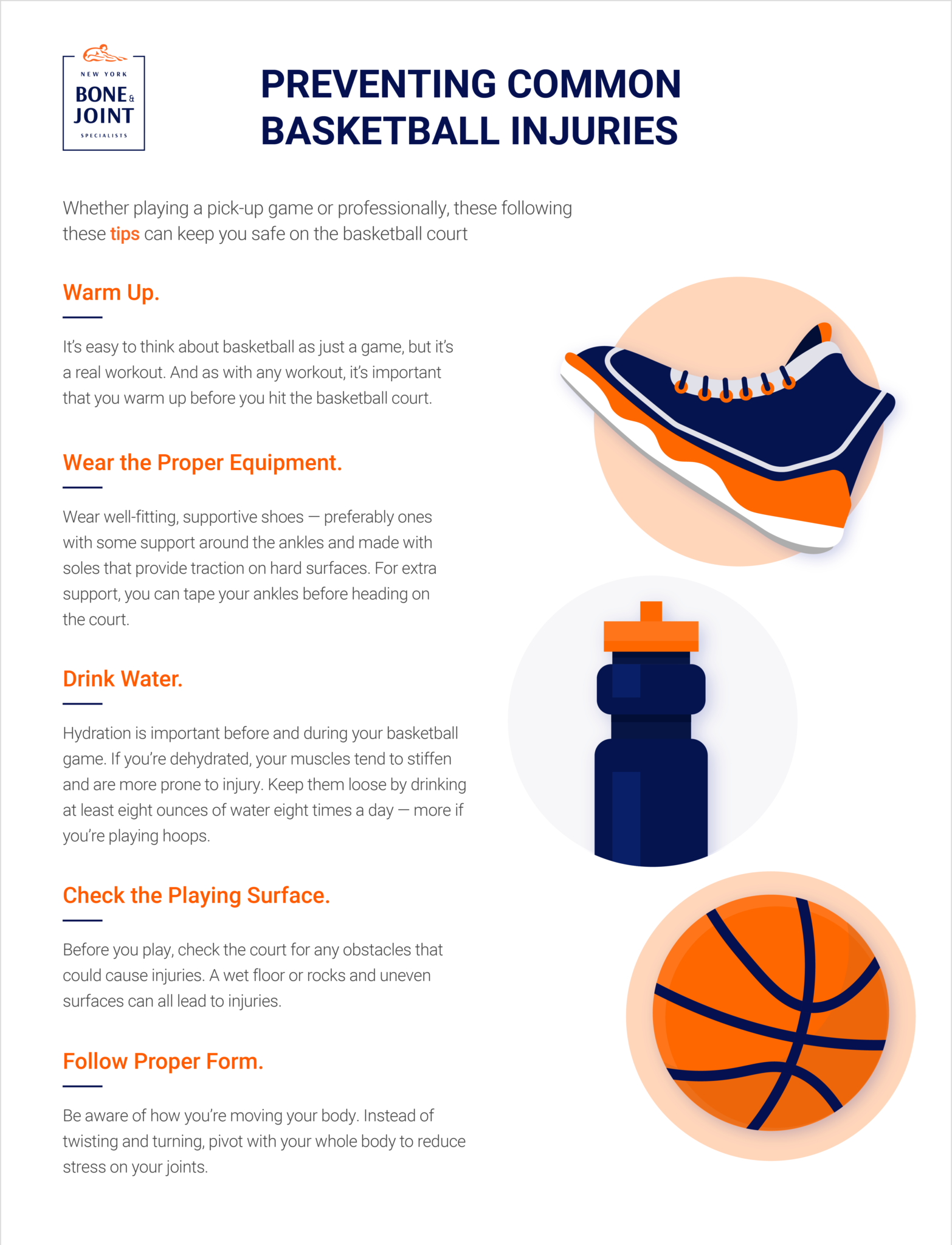How to Prevent Common Basketball Injuries - New York Bone & Joint ...